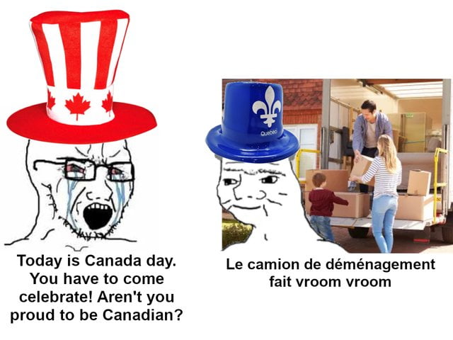 In Québec, the Lease starts on the first of July, Aka Canada Day - 9GAG