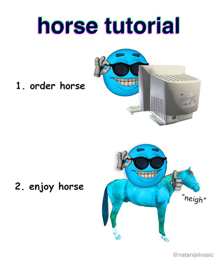 Horse tutorial - 9GAG