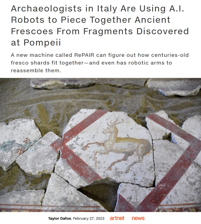 "RePAIR, or Reconstructing the Past: Artificial Intelligence and Robotics. A ground-breaking ...