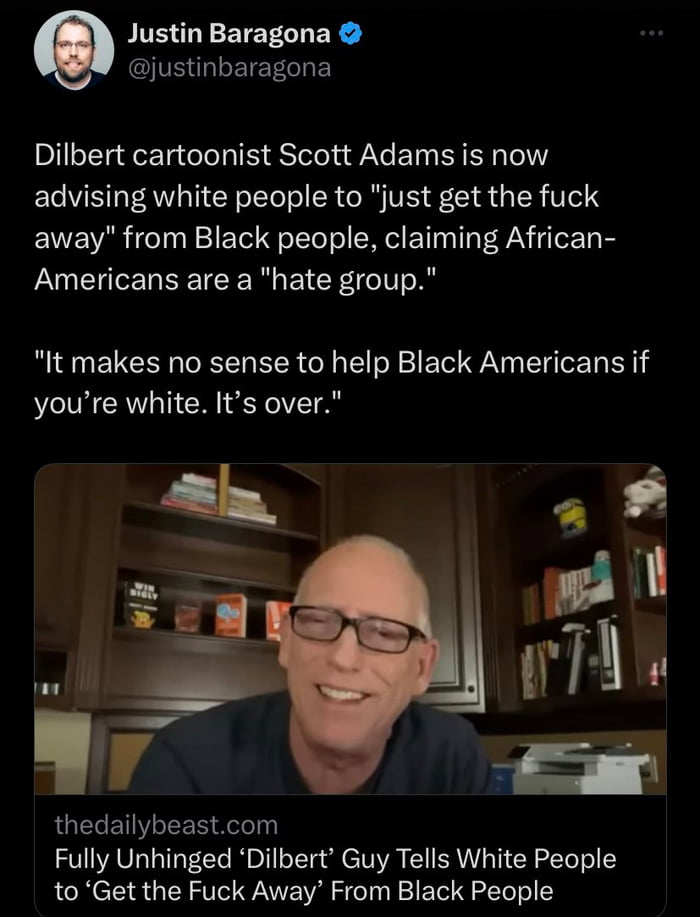 The Dilbert Guy goes full mask-off - 9GAG
