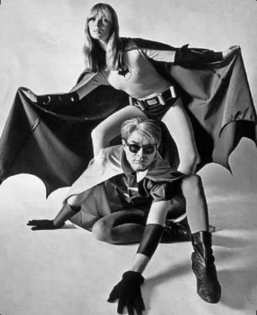 Nico and Andy Warhol as Batman and Robin for a photoshoot in 1967 - 9GAG