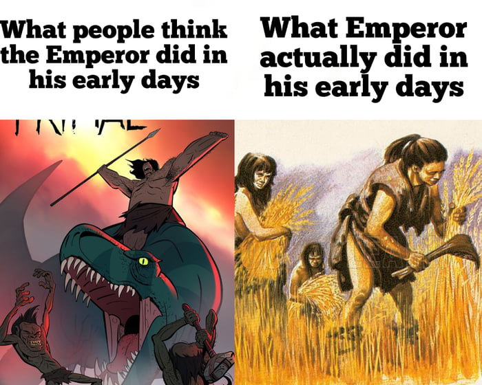 People tend to forget that Big E was a village farmer, not a caveman - 9GAG