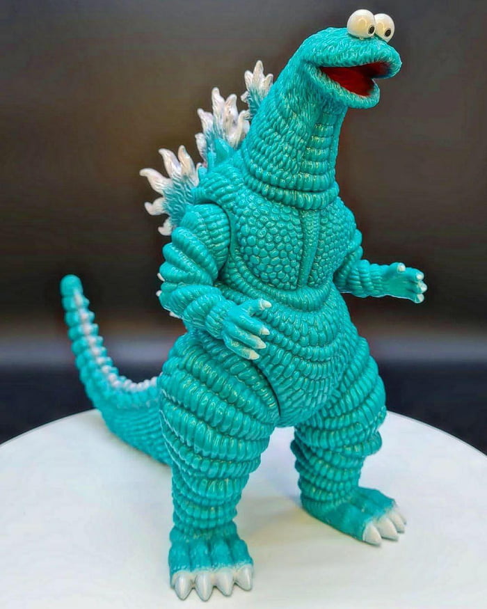 Cookie Monster Godzilla - 9GAG