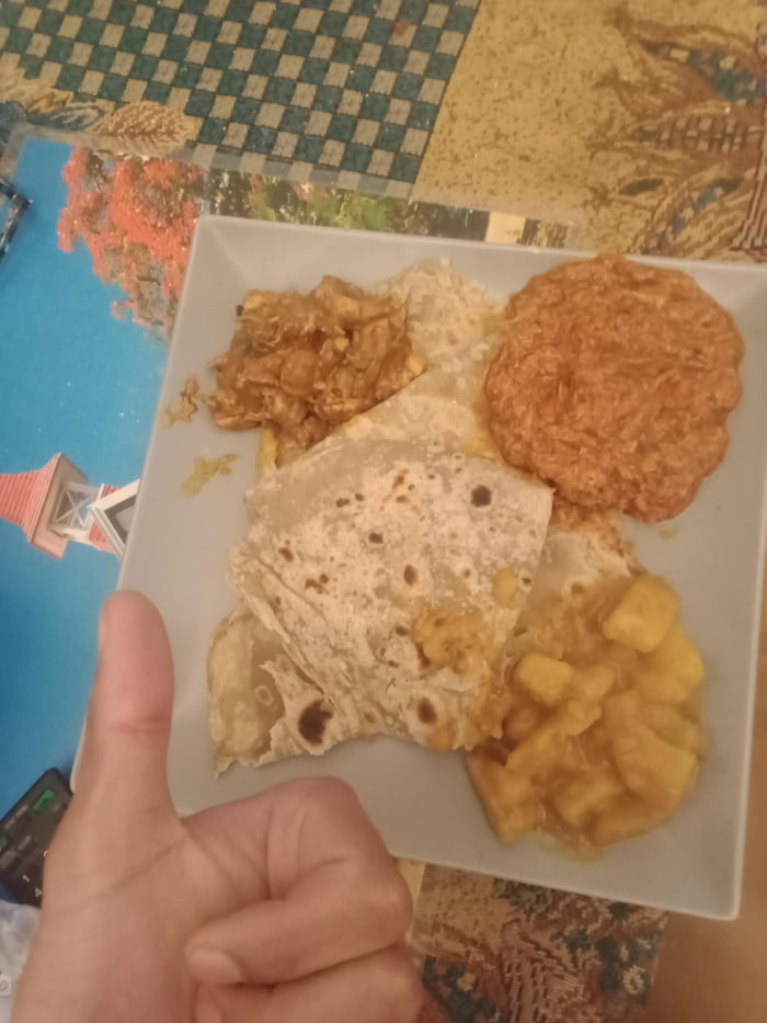 Mauritian roti farata made by us ! - 9GAG