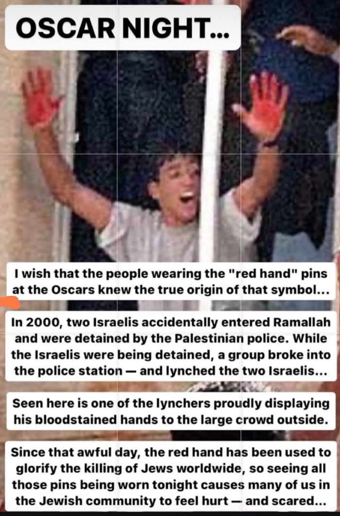 Red hand pin, I knew I saw it somewhere. - 9GAG