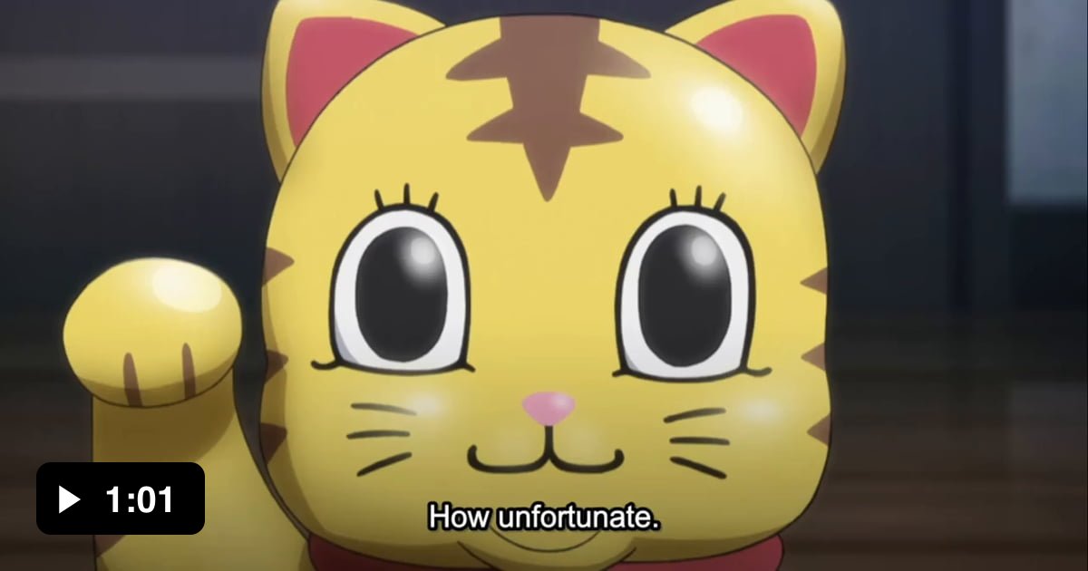 Kon being adorable while wanting to protect her master. - 9GAG