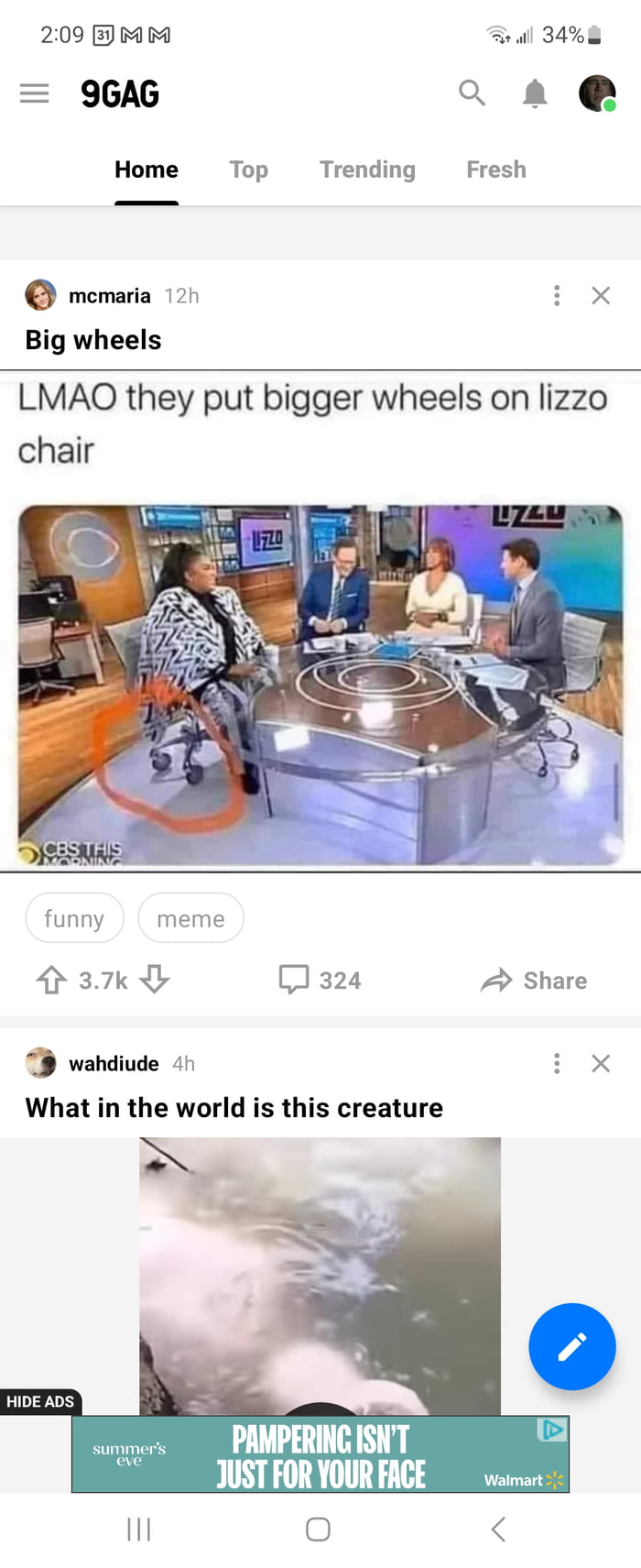 I thought the title of the post below was a comment on the one above... - 9GAG