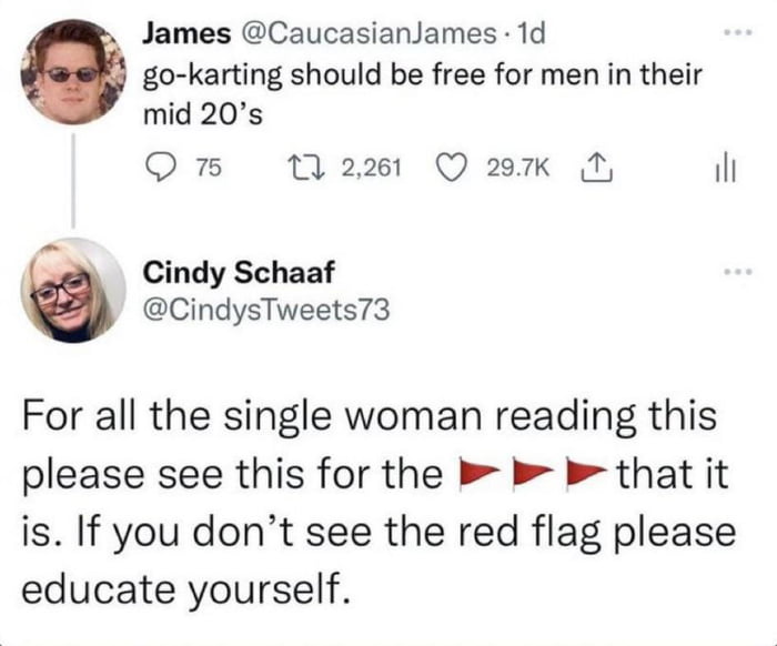 Men having fun is apparently a red flag - 9GAG