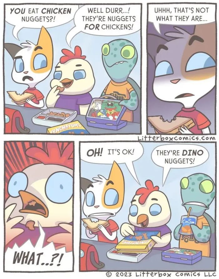 But chicken do evolve from a dinosaur - 9GAG