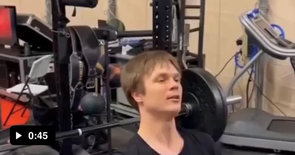 Man performing reverse folded bench press - 9GAG