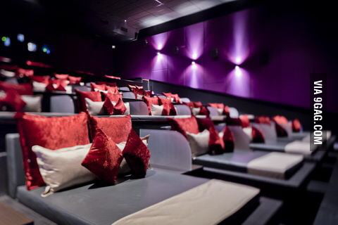 Vip Cinema in indonesia , more comfortable with bed - 9GAG