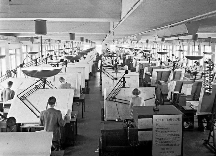 The world before "cad" for us the engineer - 9GAG