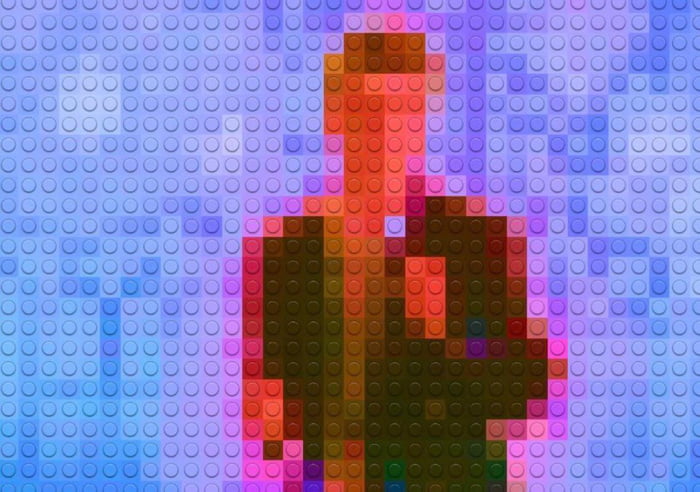 Made some lego pixel art - 9GAG