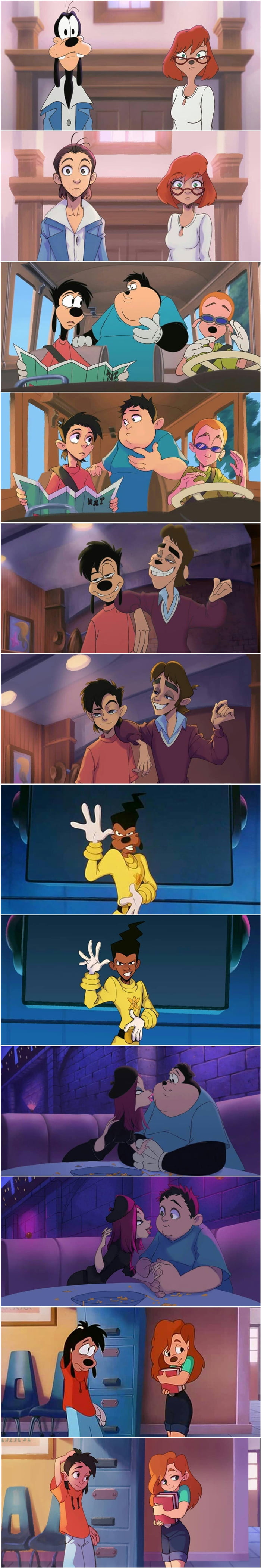 Disney's Goofy movie characters drawed as human - 9GAG