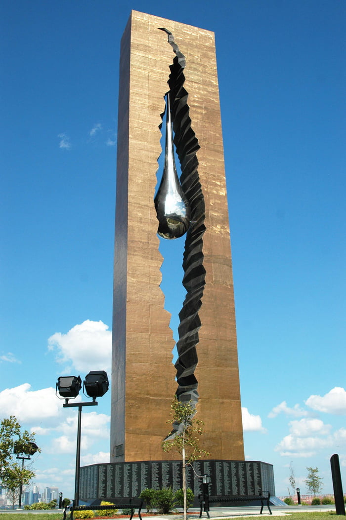 Tear Drop Memorial. Bayonne, NJ. Sculpture by Zurab Tsereteli. - 9GAG