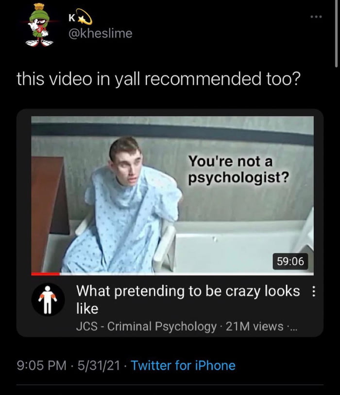 YouTube algorithm wildin' - 9GAG