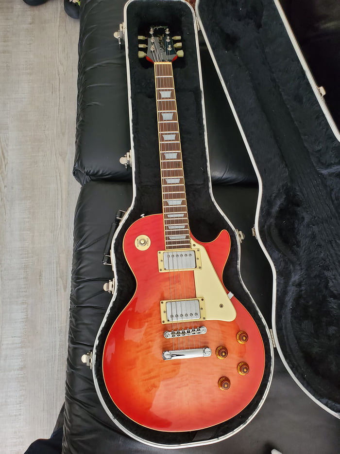 1996 Made In Japan Epiphone Les Paul, super rare finish. I honestly ...