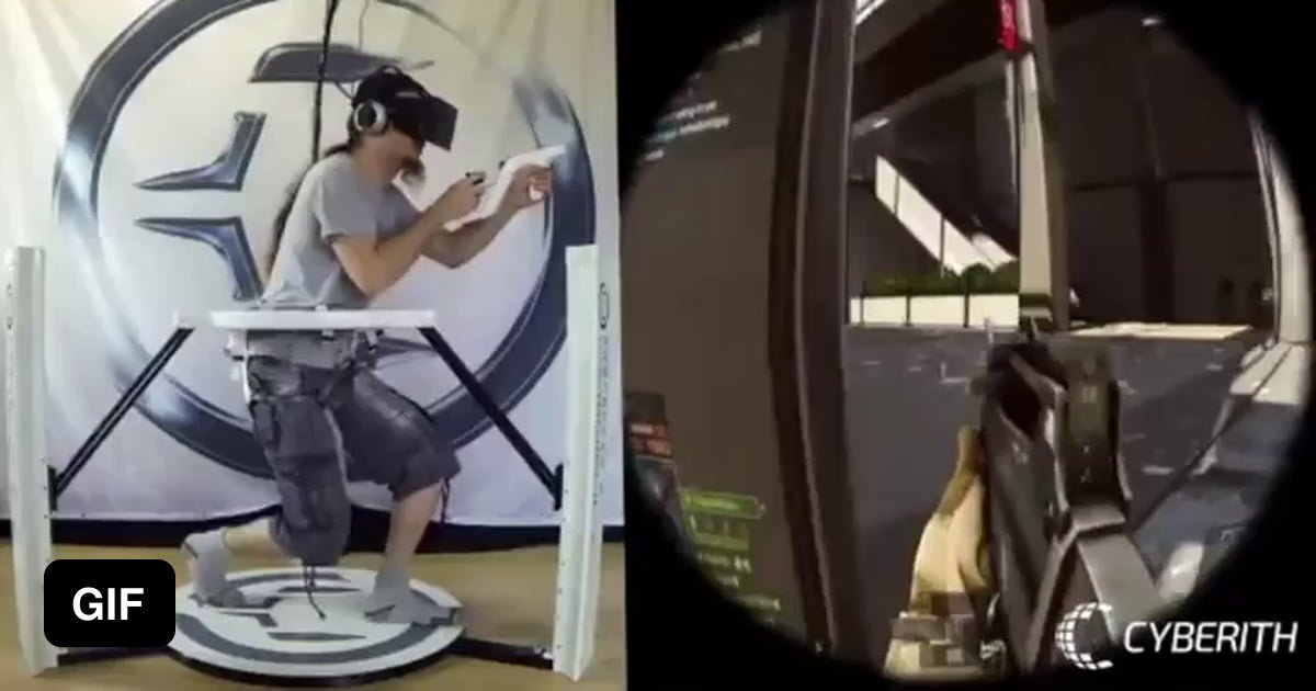Play Games In Vr With The Cyberith Virtualizer And The Oculus Rift 9gag