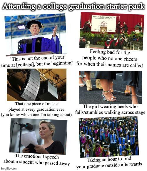 Attending a college graduation starter pack - 9GAG