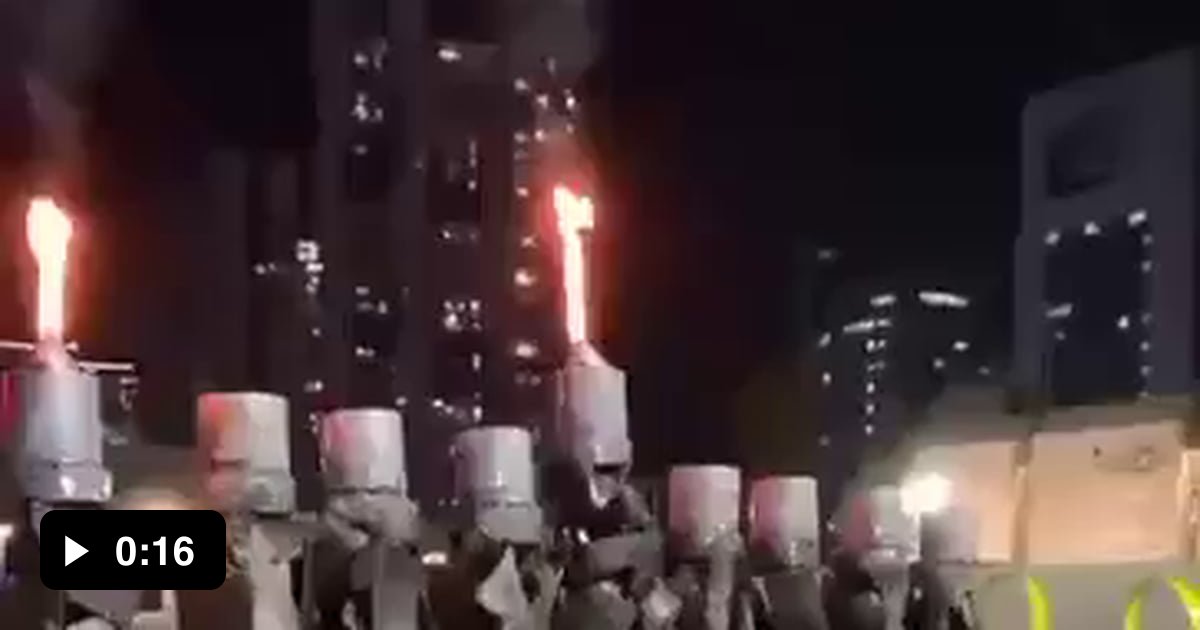 Israelis built a Hanukkah menorah out of the Palestinian rocket ...