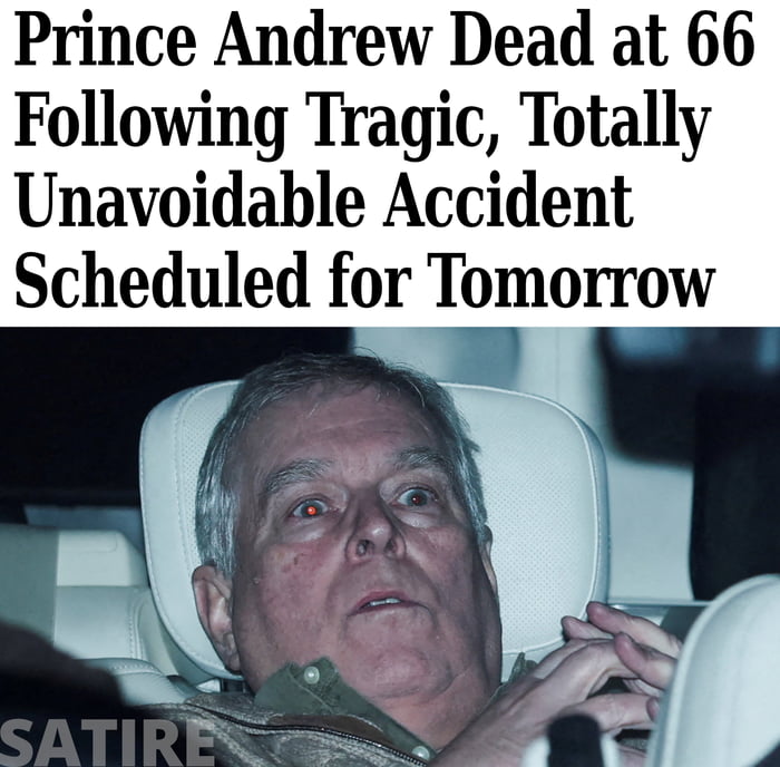 Prince Andrew Dead at 66 Following Tragic Accident Scheduled for ...