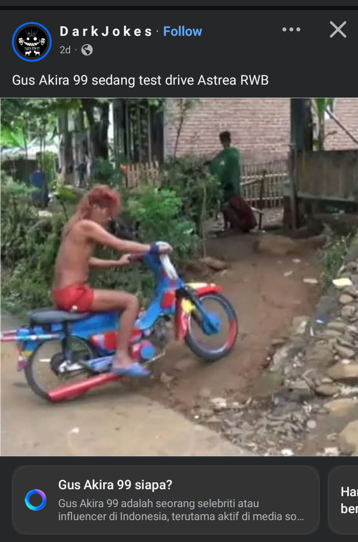 Gus akira 99 wkwkwkwkwkwkw mbangsat - 9GAG