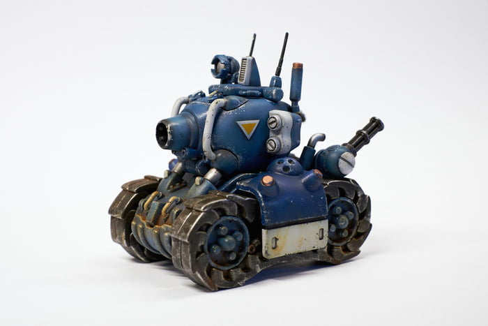 Built a model of the tank from Metal Slug! I've always adored how ...