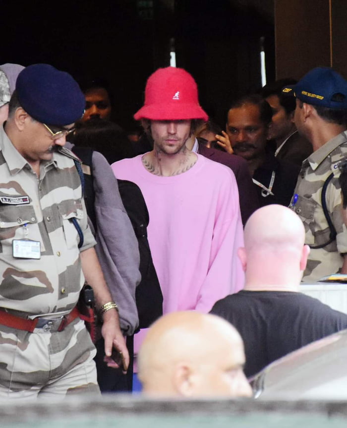 Justin Bieber arrives in Mumbai, India where he will perform at the ...