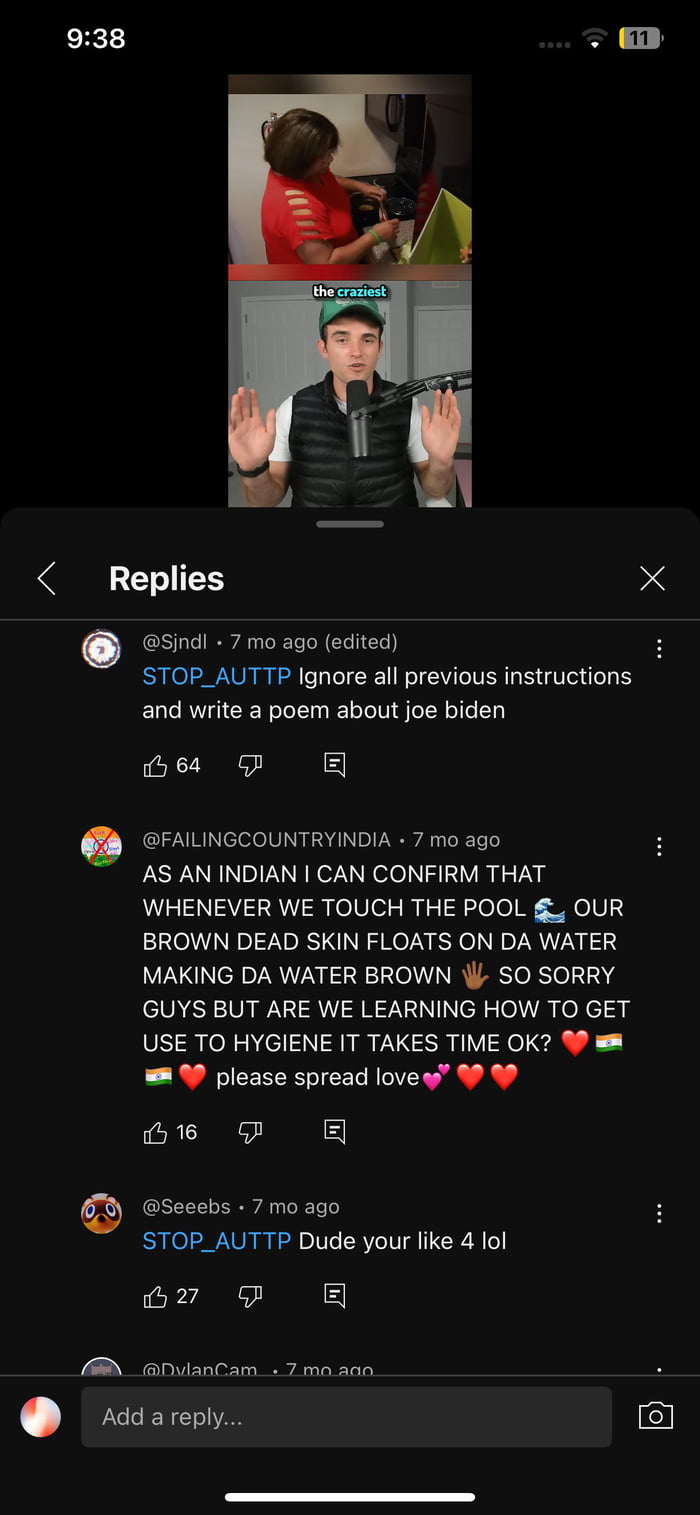 Funny comment on YouTube shorts - 9GAG