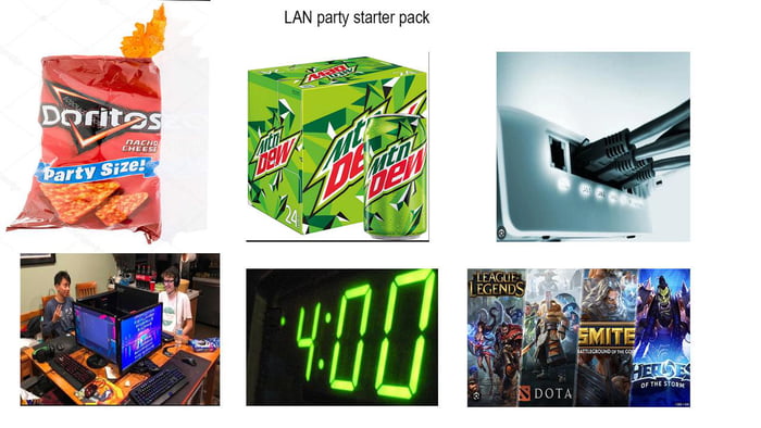 LAN party starter pack - 9GAG