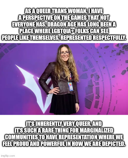 I am not shitting you. That is what the director Corinne Busche said ...