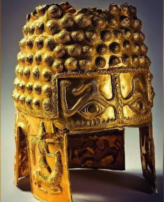 The centrepiece of Romanian Thesaurus, this Golden Helmet, had been ...