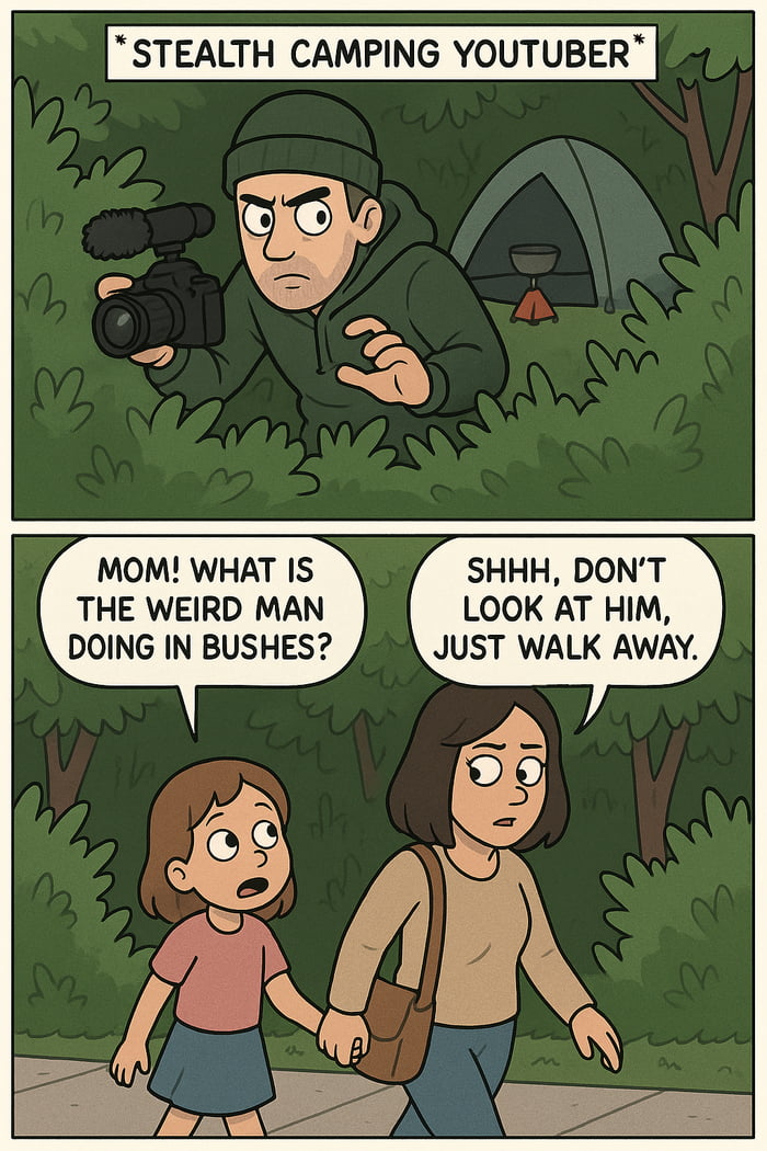 Stealth camping - 9GAG