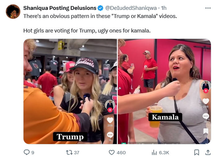 "There's an obvious pattern" - shows on specific example - 9GAG