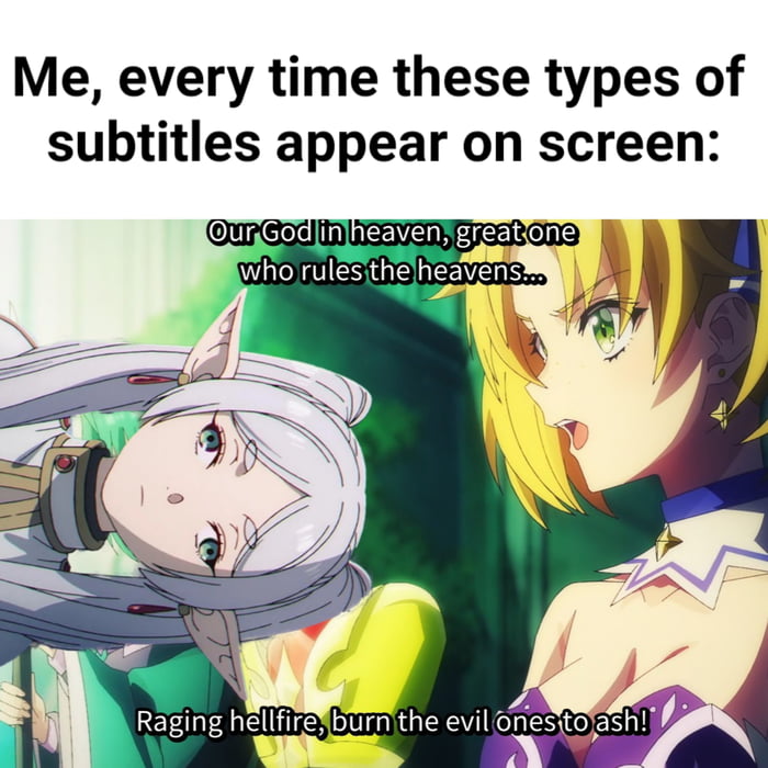Only elite weebs can keep up with these subtitles without pausing - 9GAG