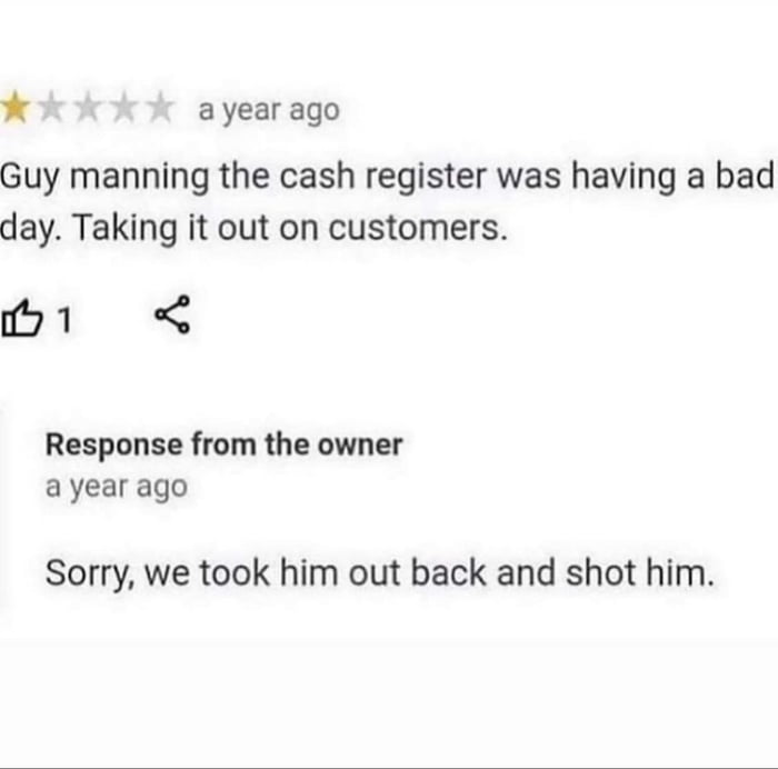 Good customer service - 9GAG