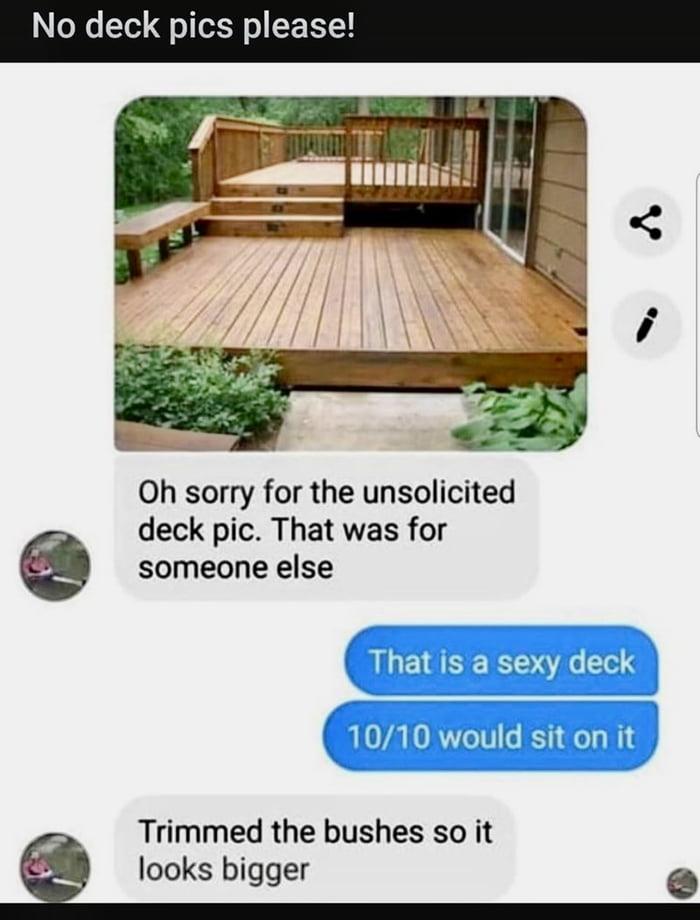 I don't send any deck picks - 9GAG