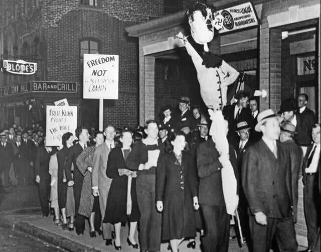 “Freedom not concentration camps” Protest in New Jersey against the ...