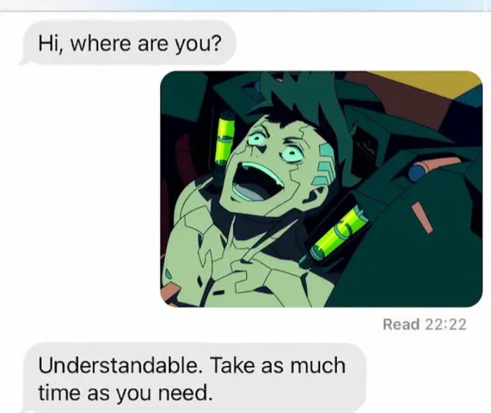 "I'm at the top of the Arasaka Tower". - 9GAG