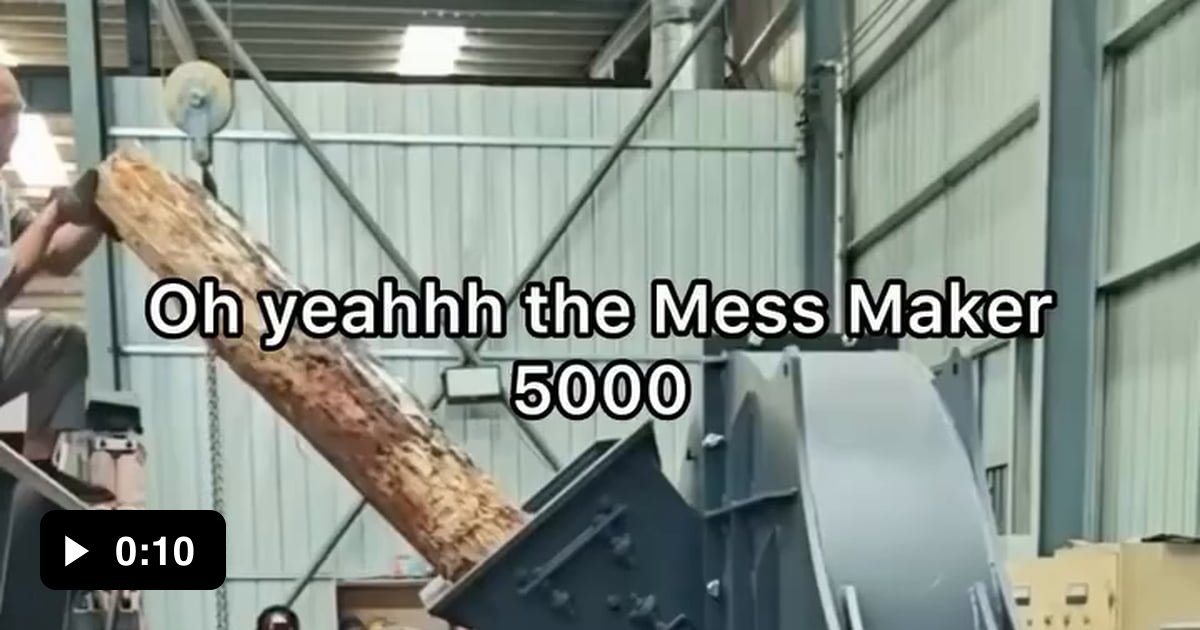 If a human accident slips in this machine what happens?? - 9GAG