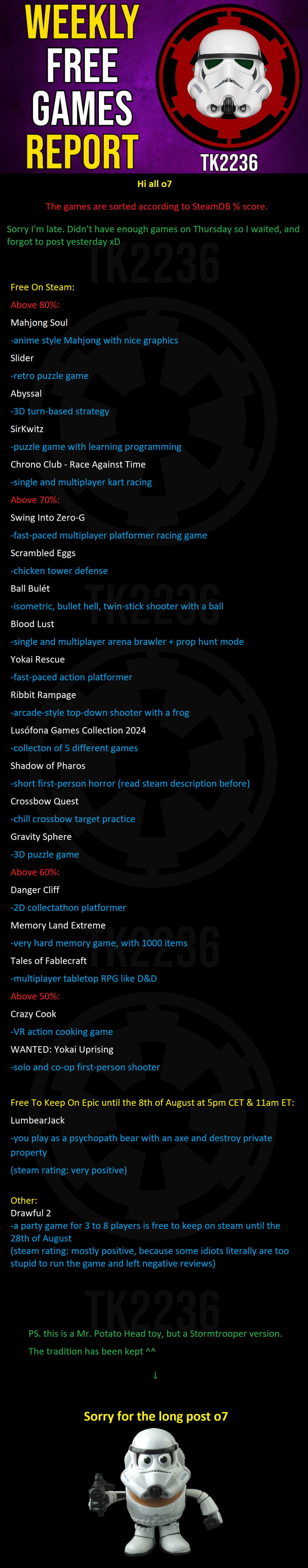 Weekly Free Games Report o7 - 9GAG