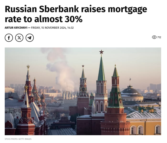 Sberbank, Russia's largest mortgage lender, has raised mortgage rates ...