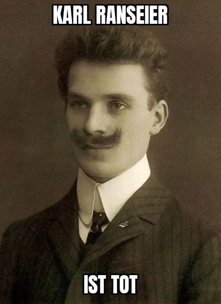 Karl Franziskus Ranseier ist tot - 9GAG