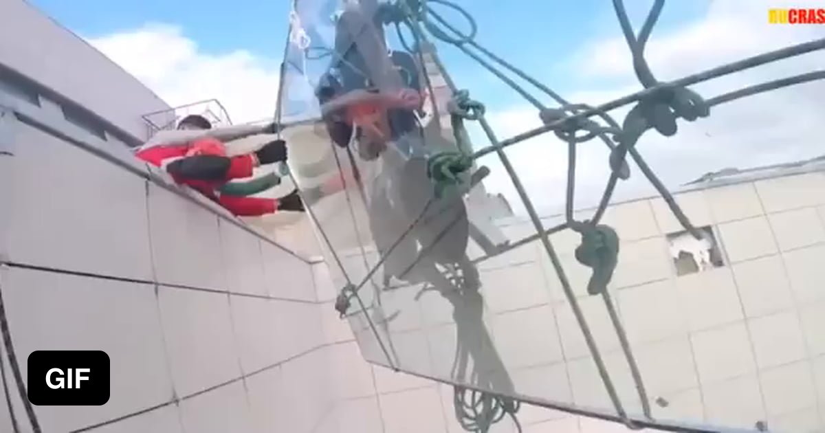Dropping A Glass Pane - 9GAG