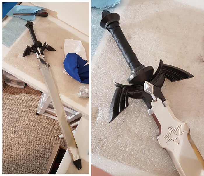 Dark Link Master Sword - Blackened bronze hilt, tempered full-tang ...