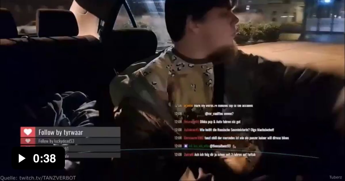 Twitch streamer Tanzverbot witnesses a burglary live on stream - 9GAG