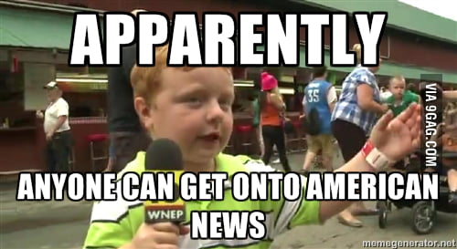 The Apparently Kid, as seen on youtube: - 9GAG