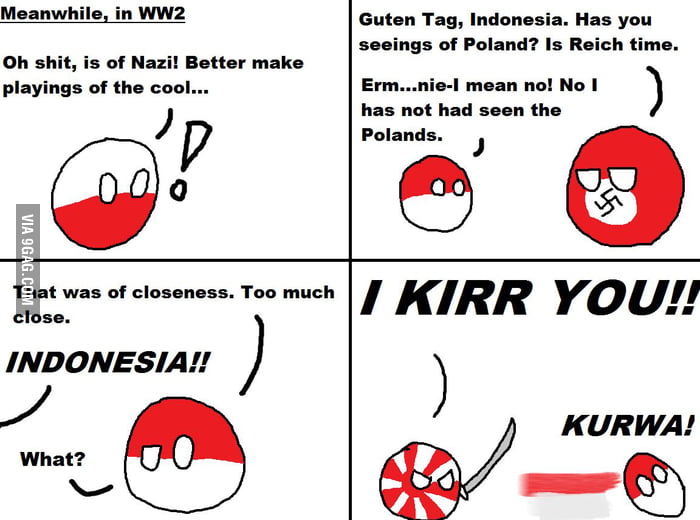 This is why polandball become upside down hehe - 9GAG