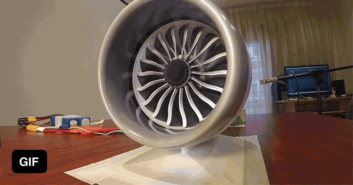 A functional 3D Printed Jet Engine activates thrust vectoring - 9GAG