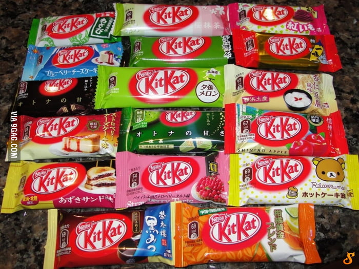 So you have KitKat, KitKat Dark and KitKat chunky? How kawaii... - 9GAG